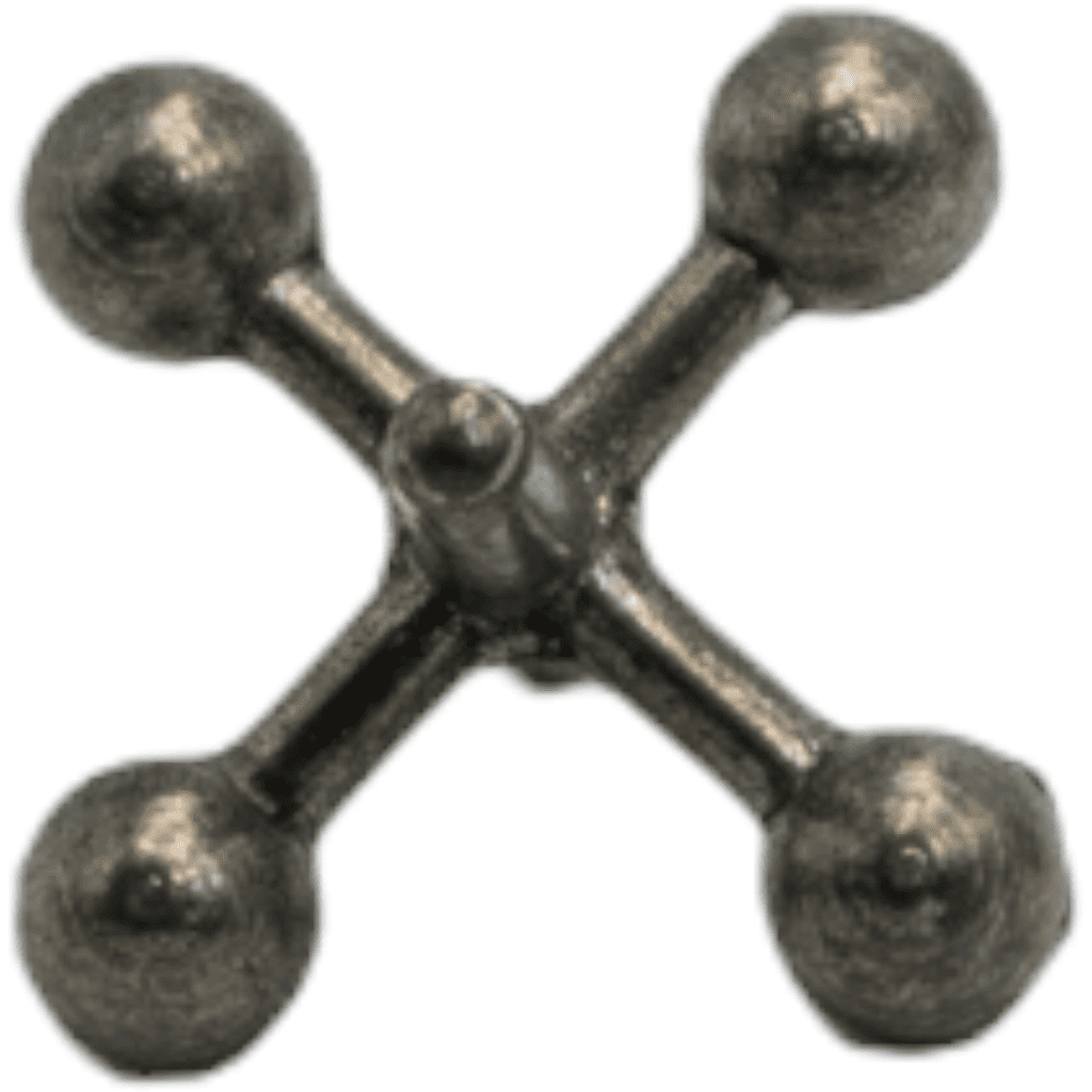 Yases Metálico 6 unidades + Pelota de goma – La Vieja