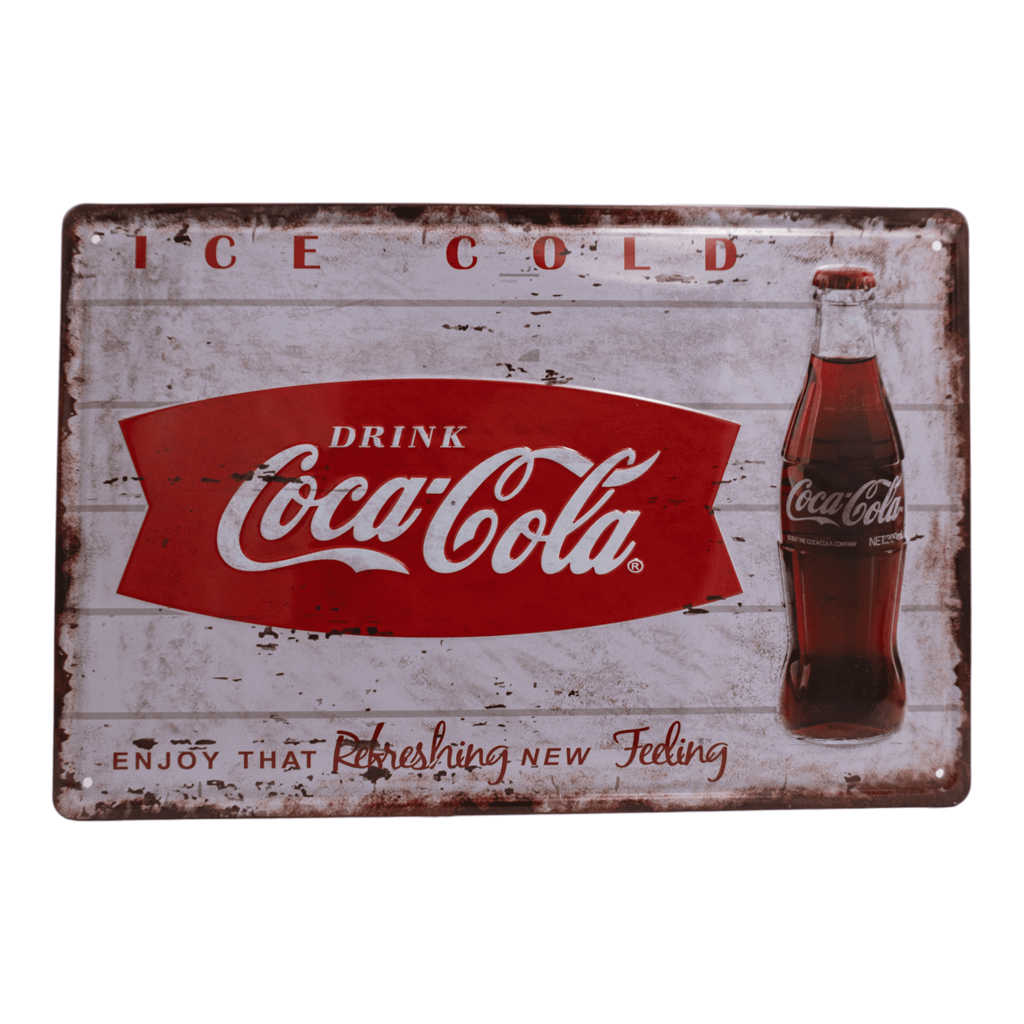 Placa decorativa Ice Cold Enjoy That Refreshin New Felling (Coca Cola ...