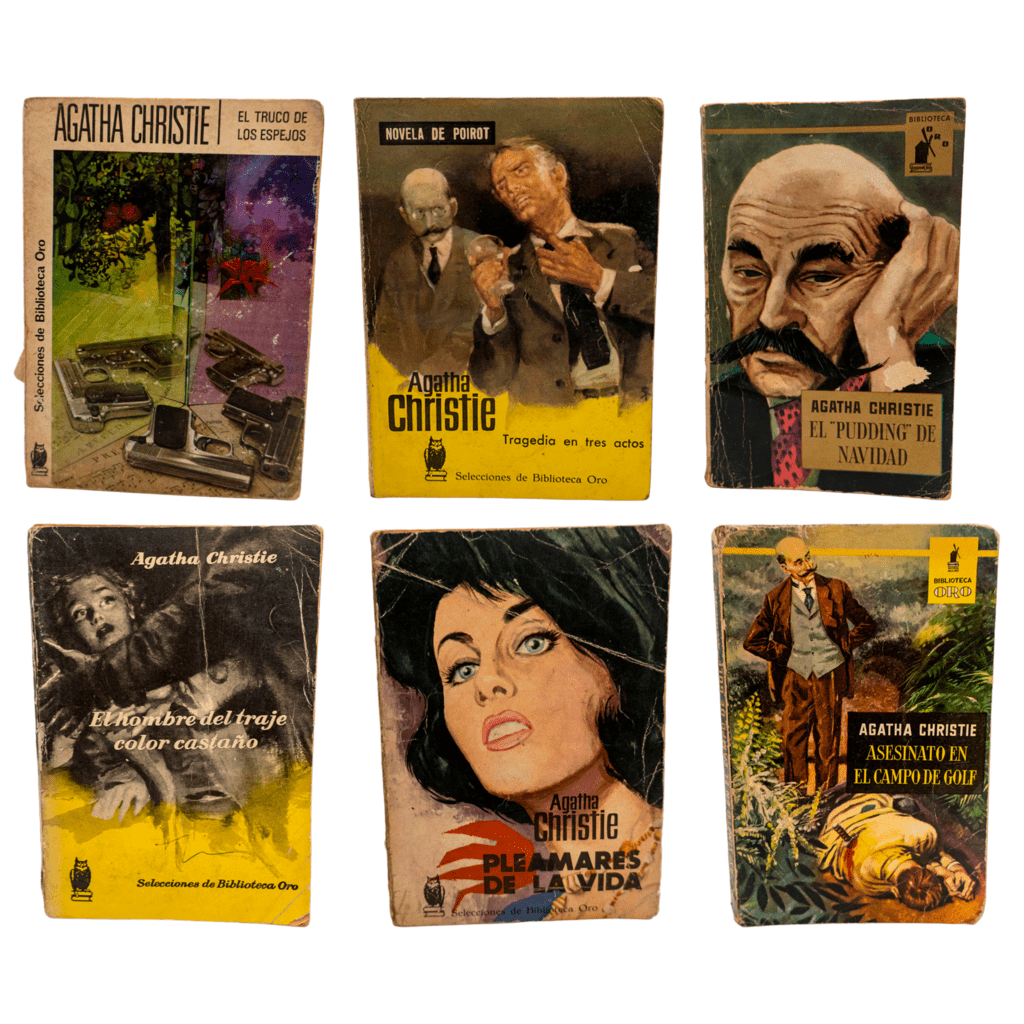 Pack 6 libros variados de Agatha Christie originales – La Vieja