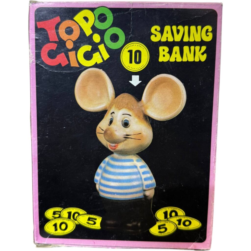 Alcancía Topo Gigio Portugal Años 80 con Caja Original – La Vieja