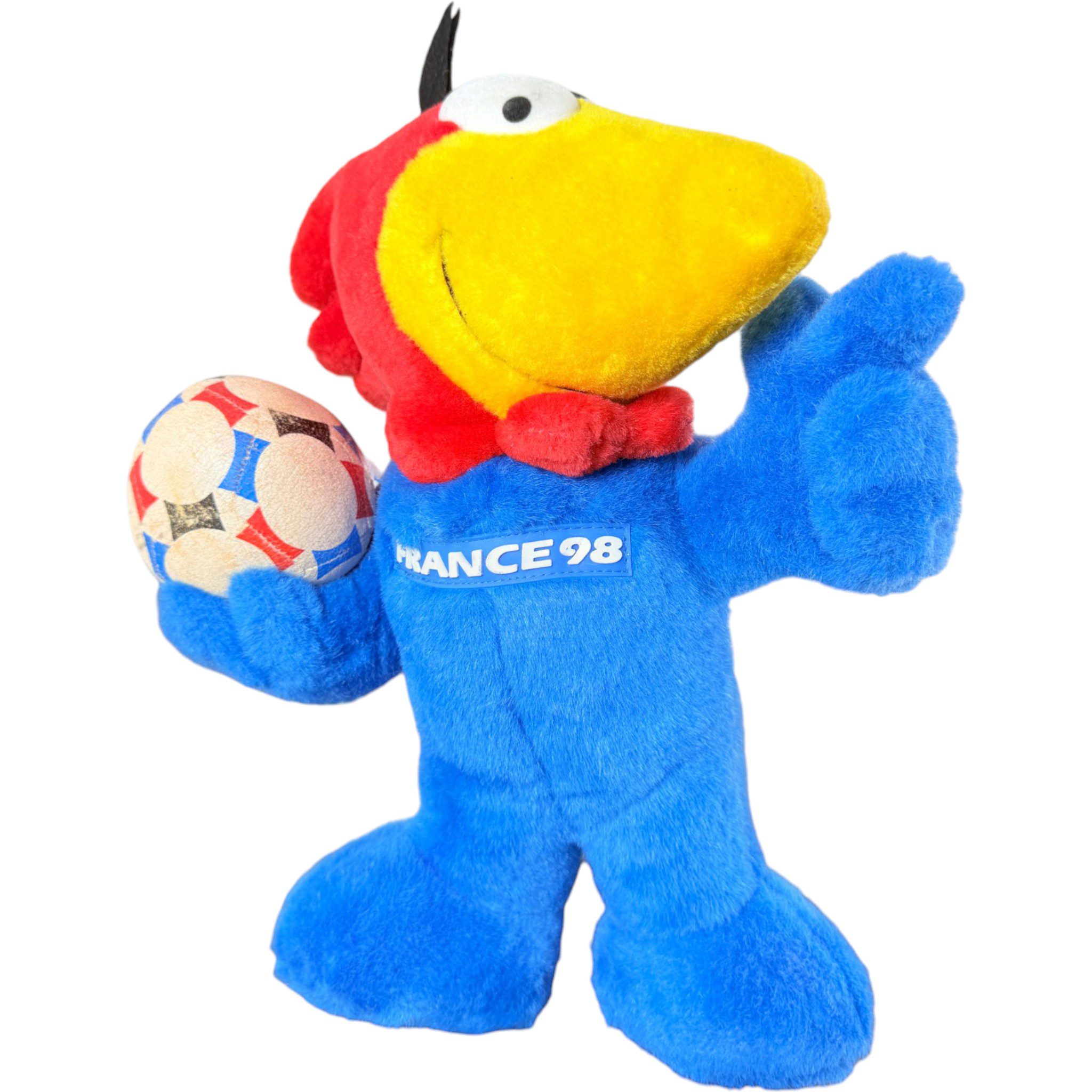Peluche Original Footix Francia 1998 Mascota del Mundial – La Vieja
