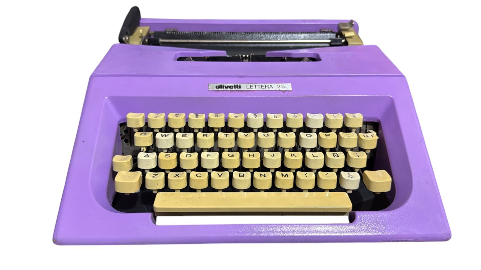 Marca de Escribir Olivetti Lettera 25 Morada – La Vieja