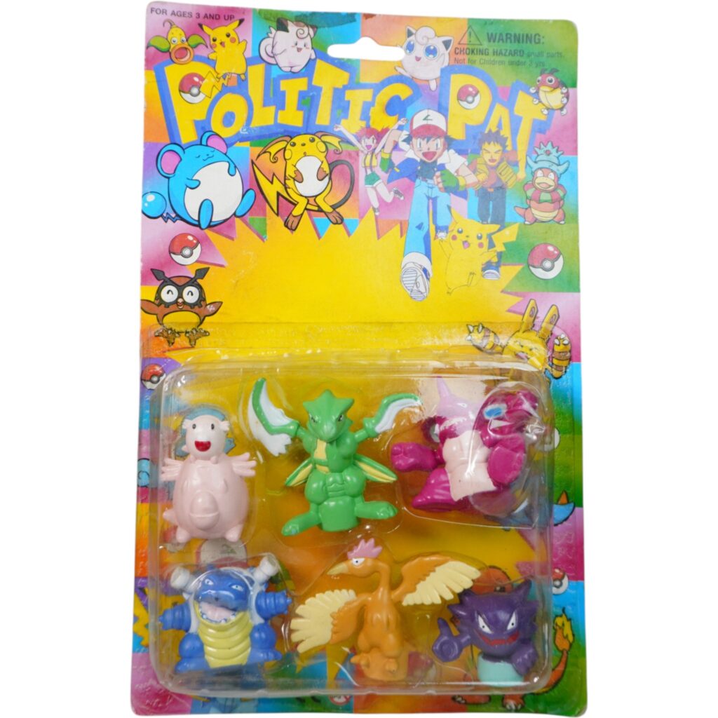 Set Figuras Pokémon Bootleg Politic Pet 2000 Pack 6 Figuras MOC – La Vieja